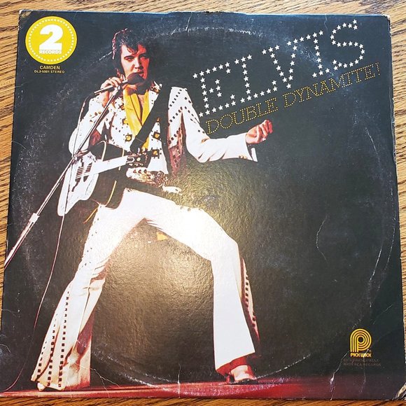 Rca Records | Media | Elvis Double Dynamite 2 Dl250 Stereo Set Camden 1975 Vinyl Record Album ...